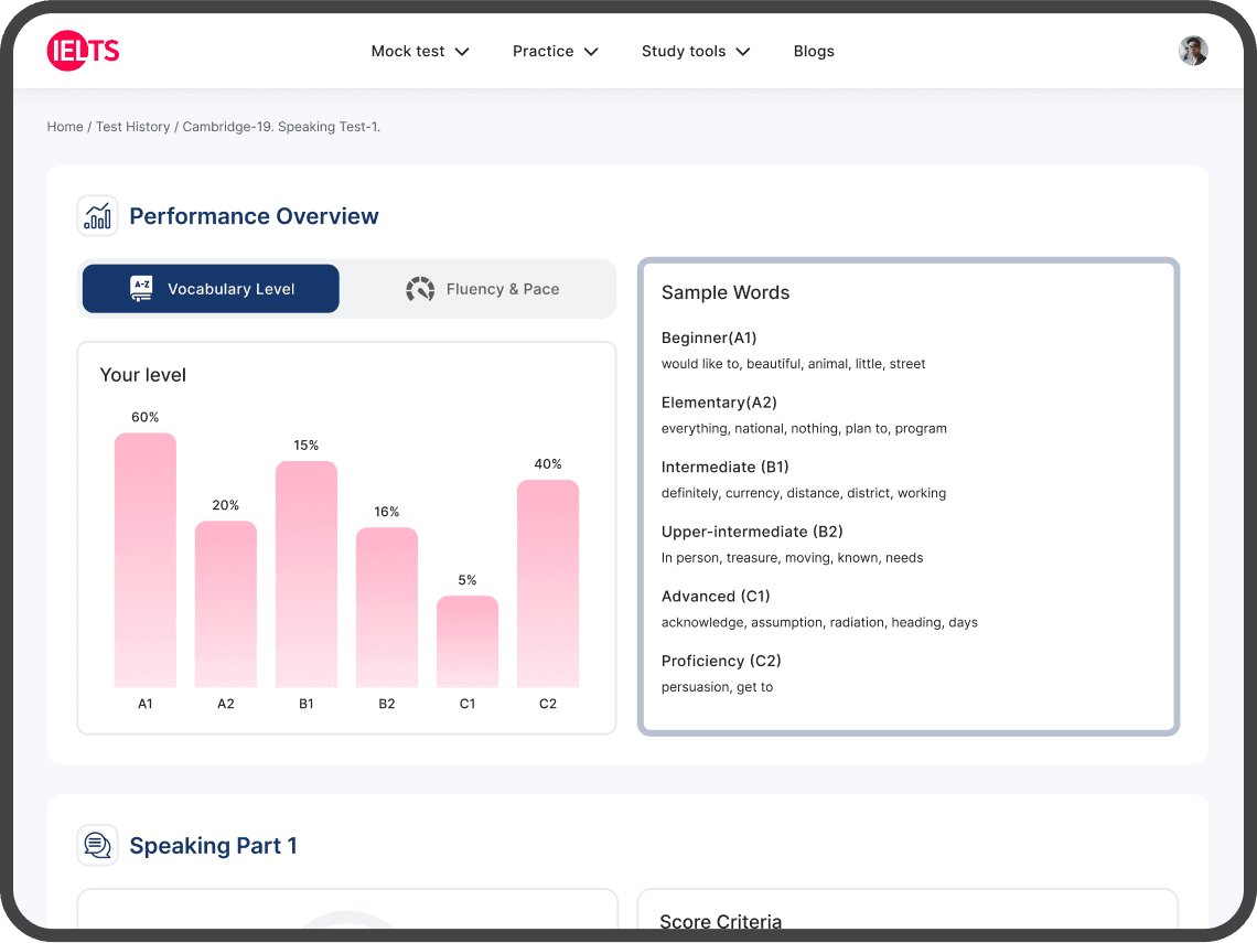 Free Online IELTS Mock Tests: Computer Based, AI Scoring | OneIELTS